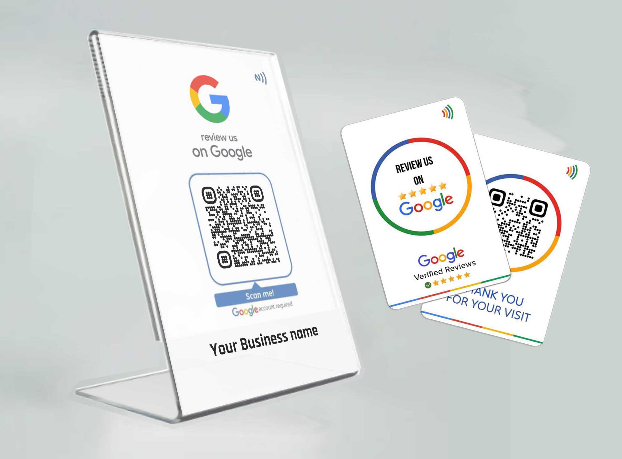 GET More business reviews using our NFC enabled Google Review Card