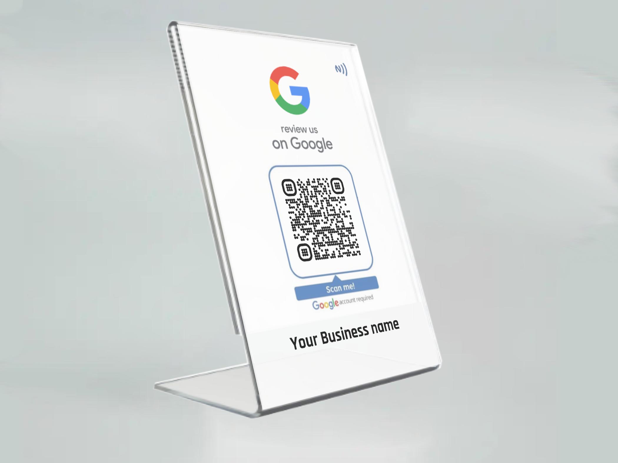 GET More business reviews using our NFC enabled Google Review Card
